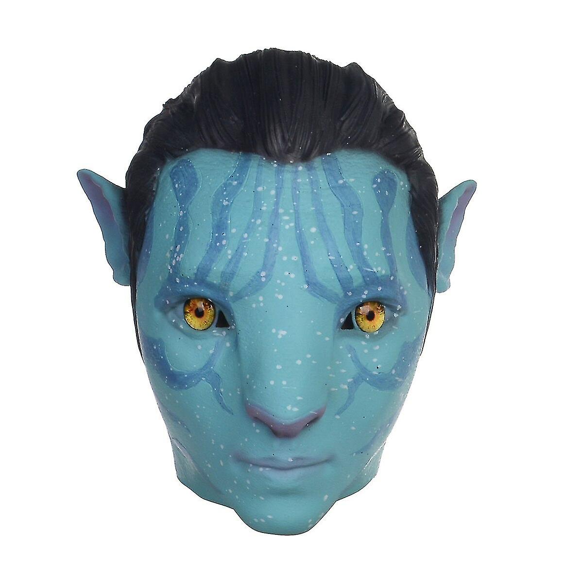 Movie Avatar 2 Cosplay Mask Latex The Way Of Water Alien Costume Party ...