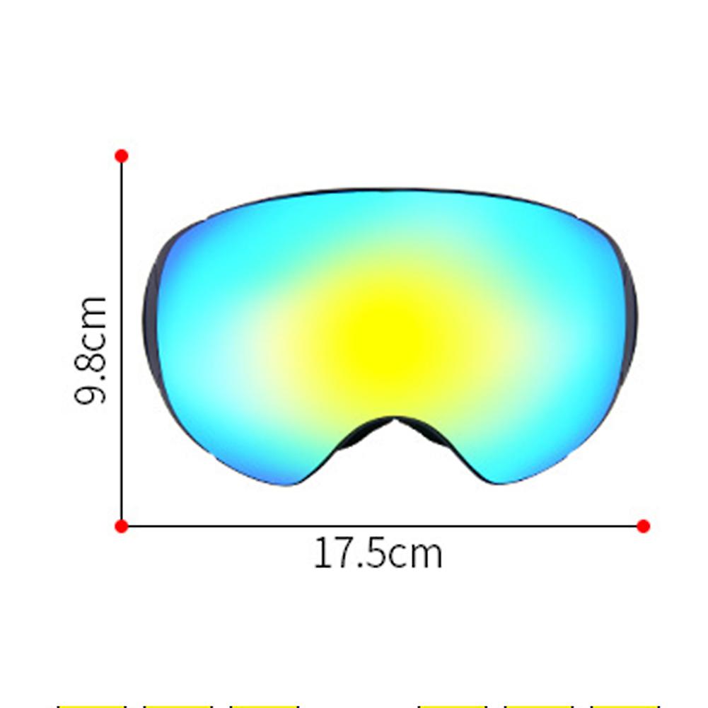 UV Protection Spherical Ski Goggles Comfortable Windproof Snow Goggles ...