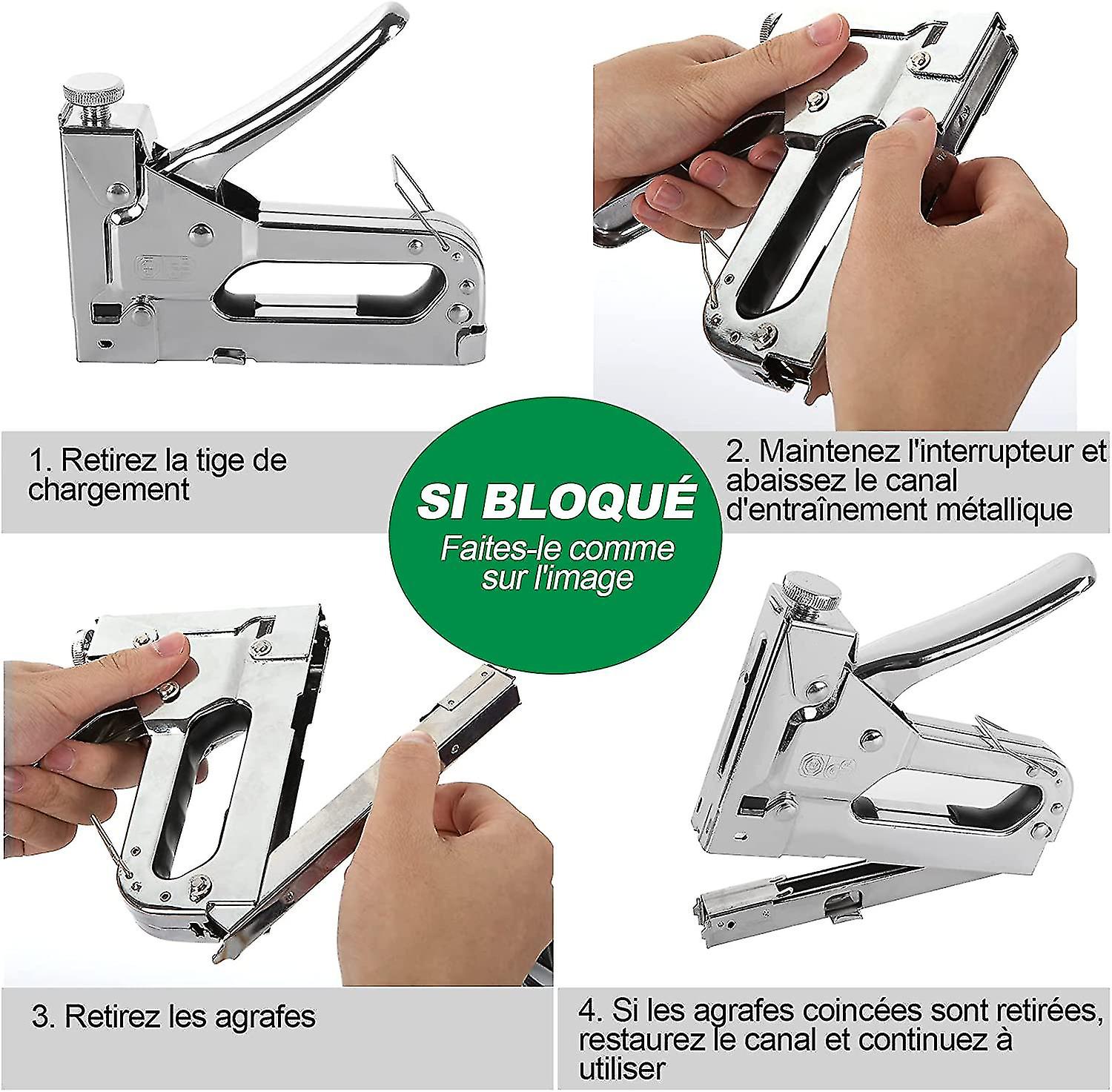 Wall Stapler - Heavy Duty Stapler 3 in 1 Stapler Nailer with Staple ...