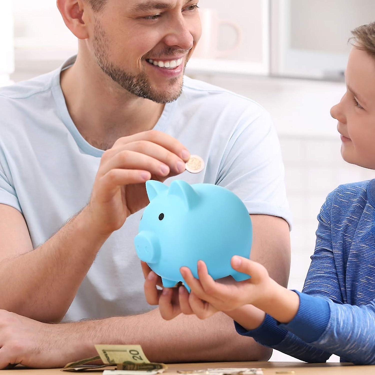 2024,2 Pieces Cute Piggy Bank Cute Plastic Pig Money Bank Adults ...