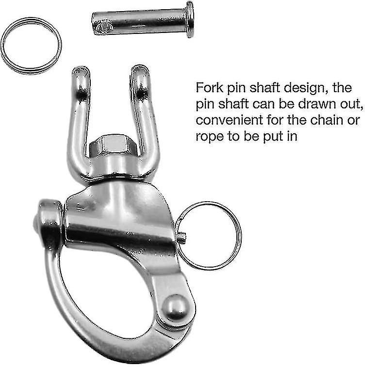 Snap Shackle, 2 Pieces Stainless Steel Snap Shackle Panic Hook Quick ...