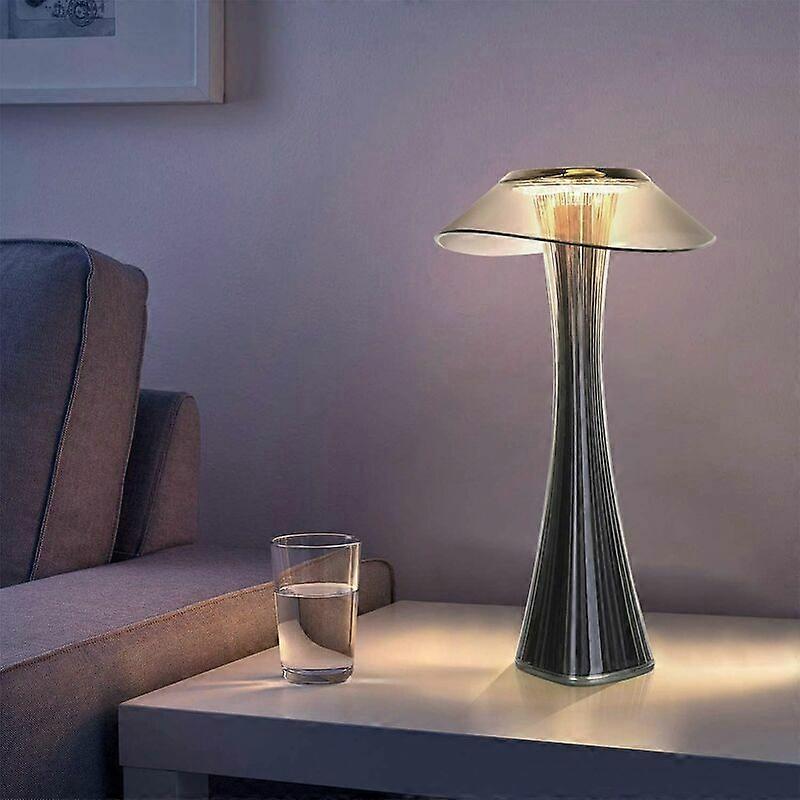 Design table lamp rechargeable LED touch lamp - Dimmable Titanium USB ...