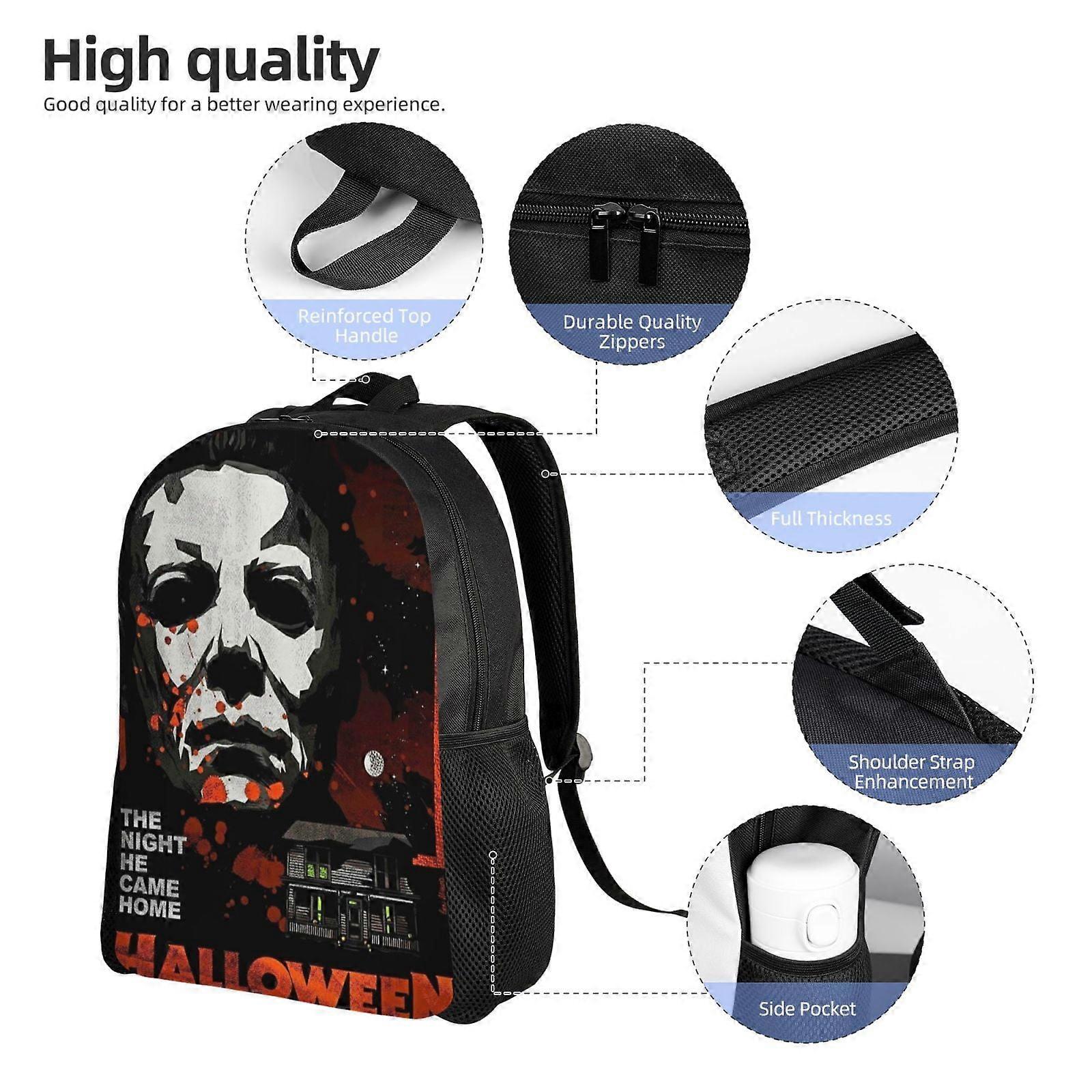 Michael Myers Backpack For Boys Horror Movie School Bag Kids Backpack ...