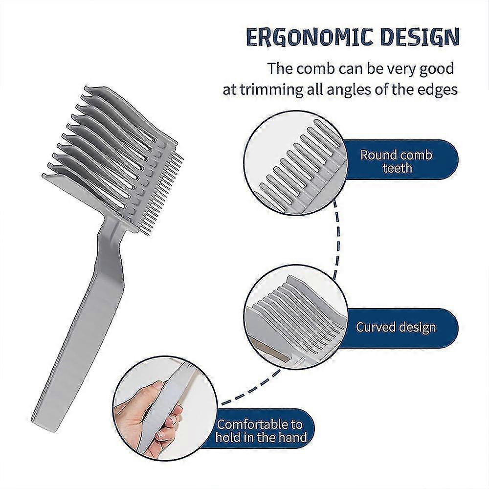 Professional Curved Positioning Barber Comb Fade Combs Hair Cutting Salon Tool | Fruugo UK