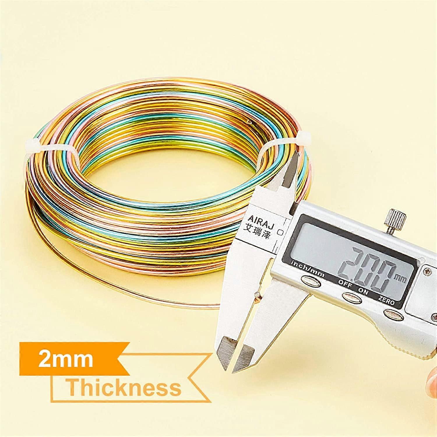 Multicolor Jewelry Craft Aluminum Wire (12 Gauge 75 Feet) Bendable ...