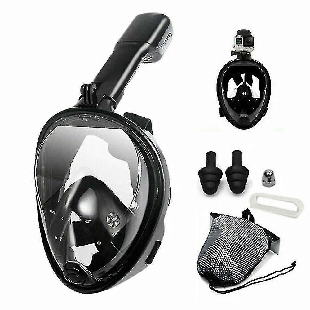 Snorkel Mask Anti Fog Full Face Swimming Diving Scuba Goggle Mask For ...