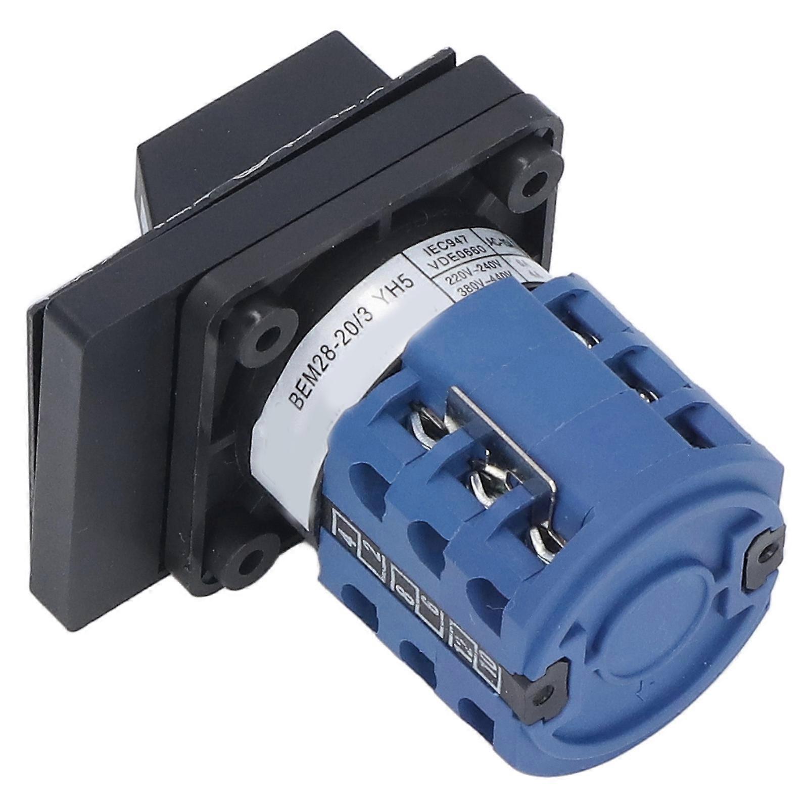BERM Changeover Switch Rotary Knob Voltage Control 7 Position 3 Phase 3 ...