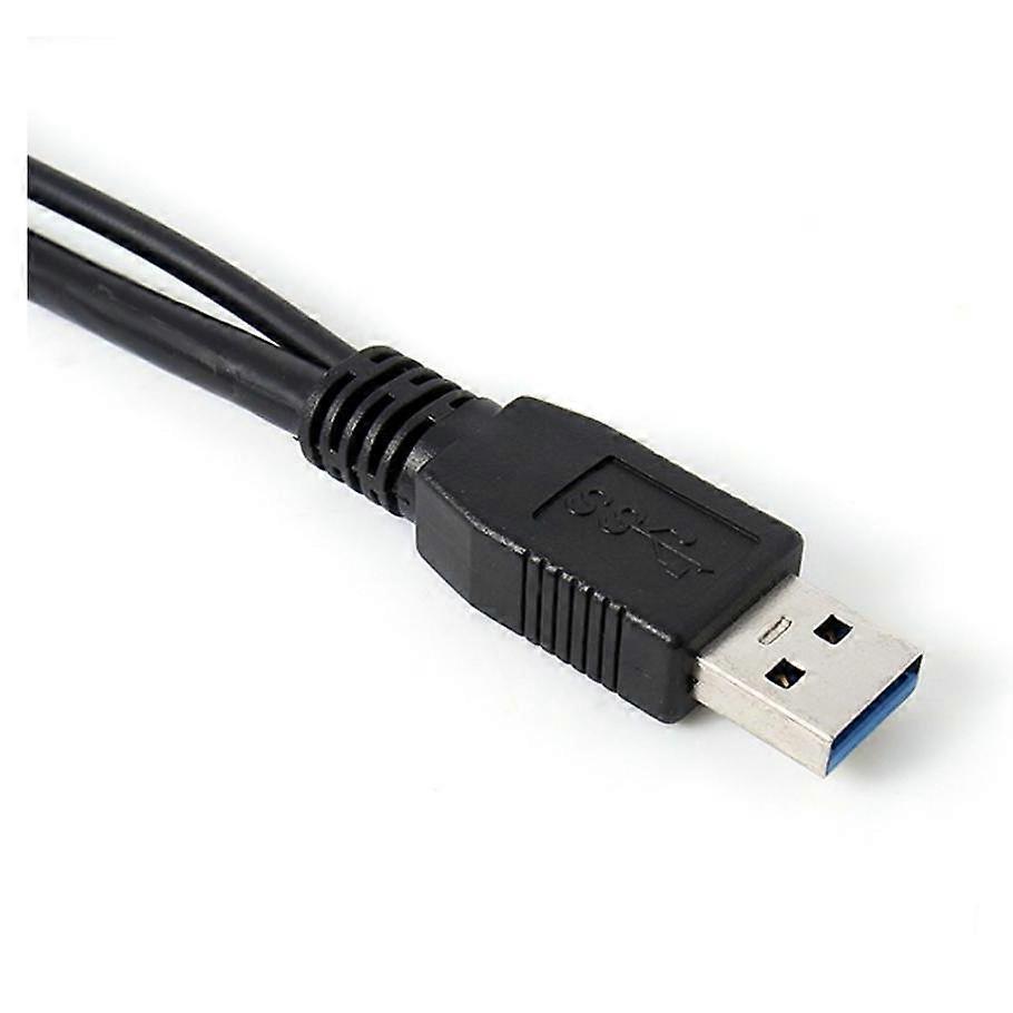 A USB B 3.0 Y-Cable Move Hard Drive Cable Black | Fruugo UK