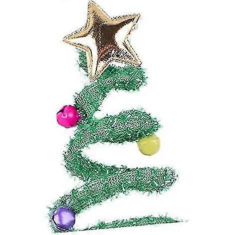 Springy Christmas Tree Headband With Bells Santa Headwear | Fruugo UK