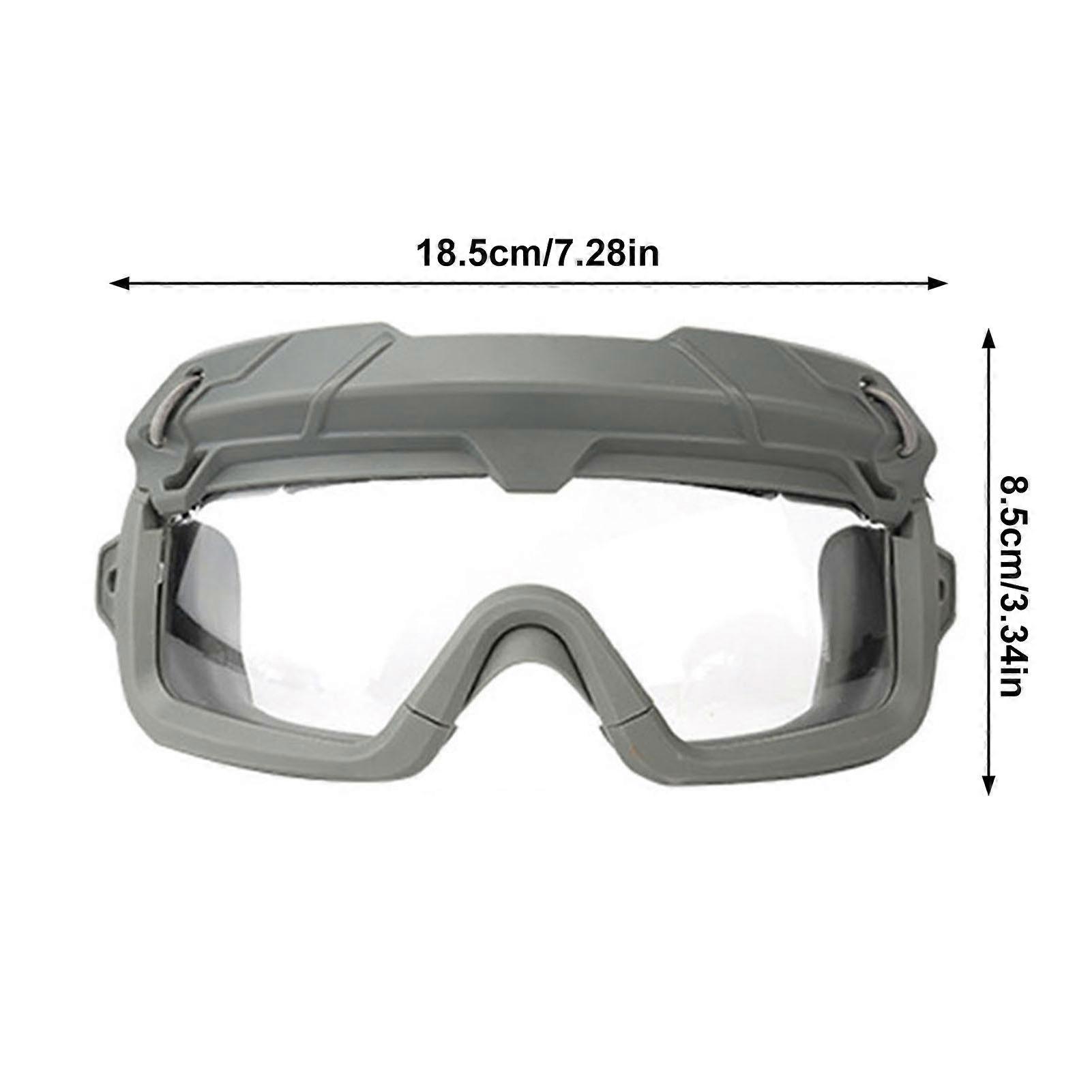 Tactische Anti Fog Goggles Anti-Scratch Lens Goggles Brillen 2 Standen ...