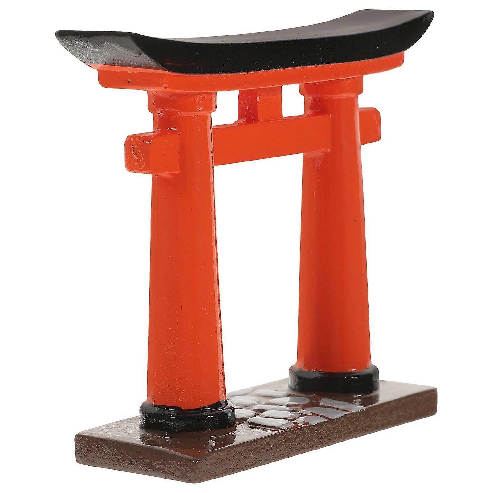 Japanese Torii Gate Sand Table Decoration Aquarium Landscape Prop ...