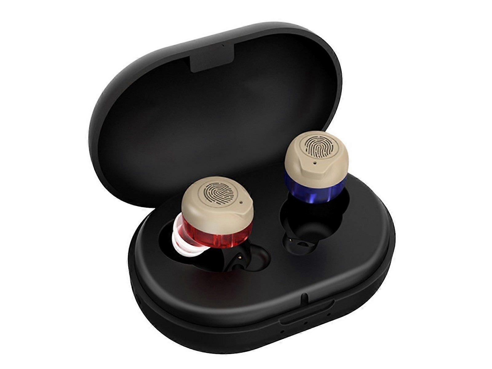 Hearing Aids for Seniors In-Ear Sound Amplifier Earbuds with Black ...