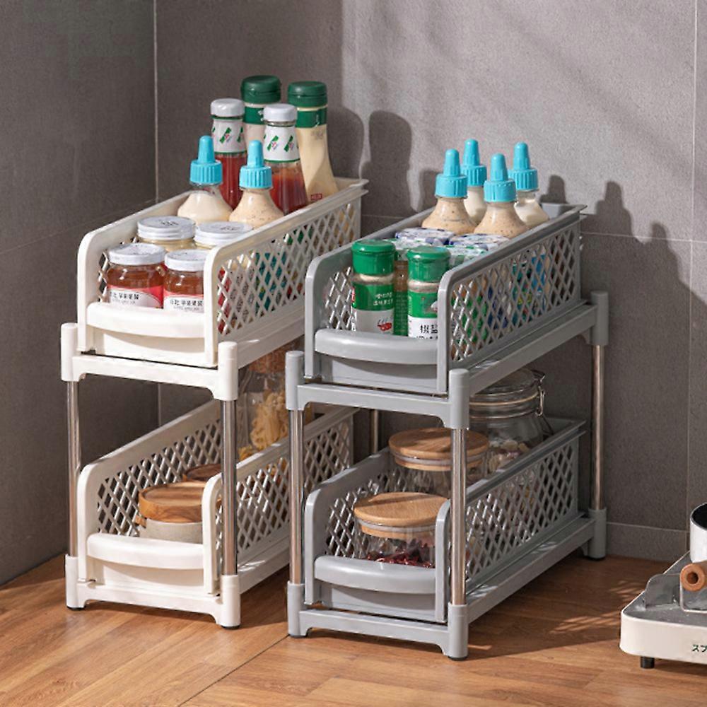 Plastic Storage Shelf with Bins Easy Assemble Shelf Racks for Laundry ...
