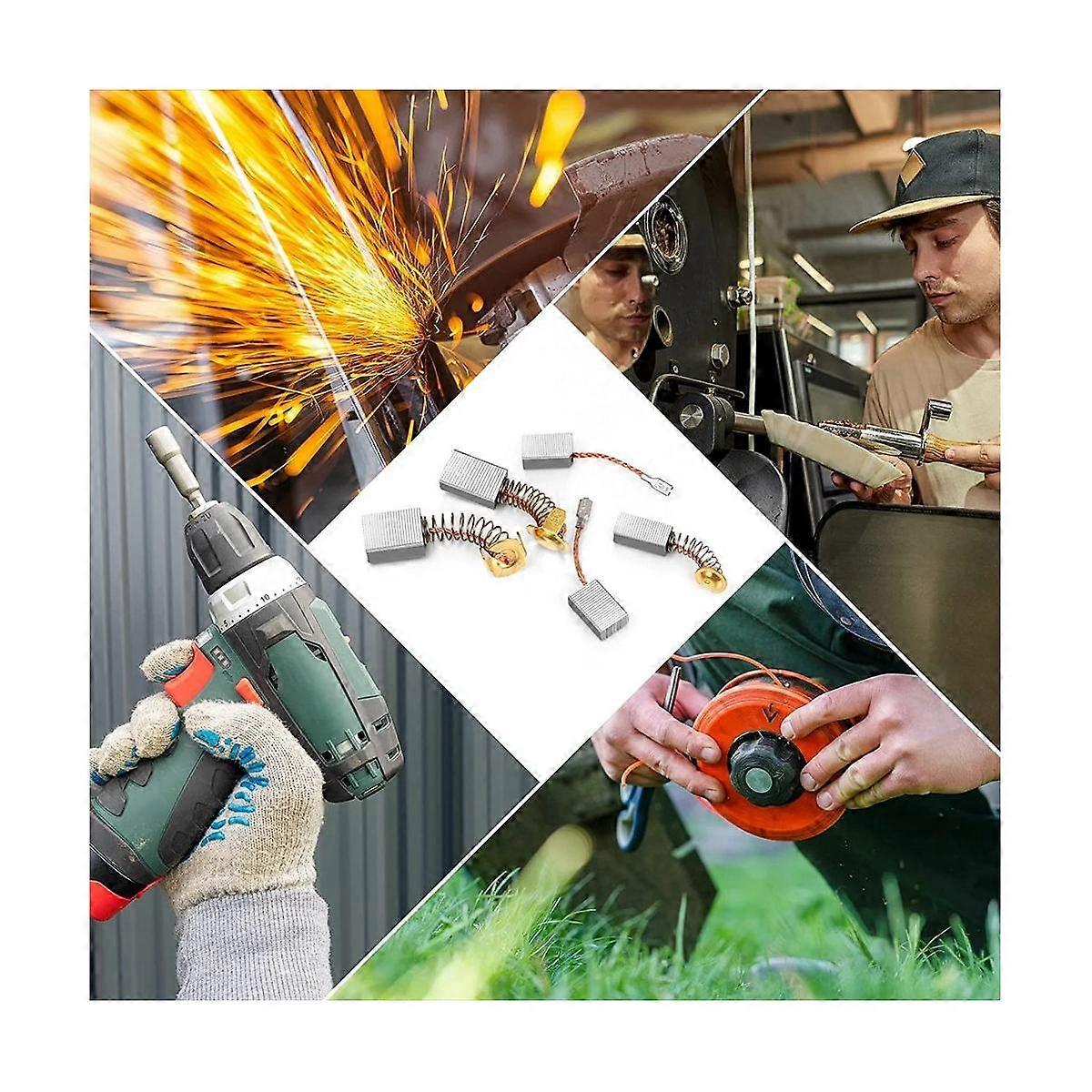 24 Pcs Electric Motor Brushes Carbon Brushes Power Tool Replacement ...