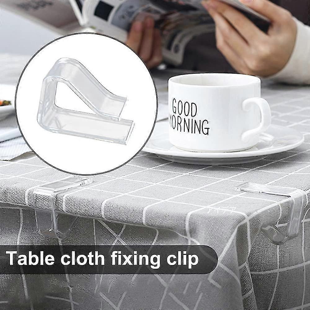 40 Pieces Plastic Tablecloth Clips, Table Cloth Clamps, Transparent ...