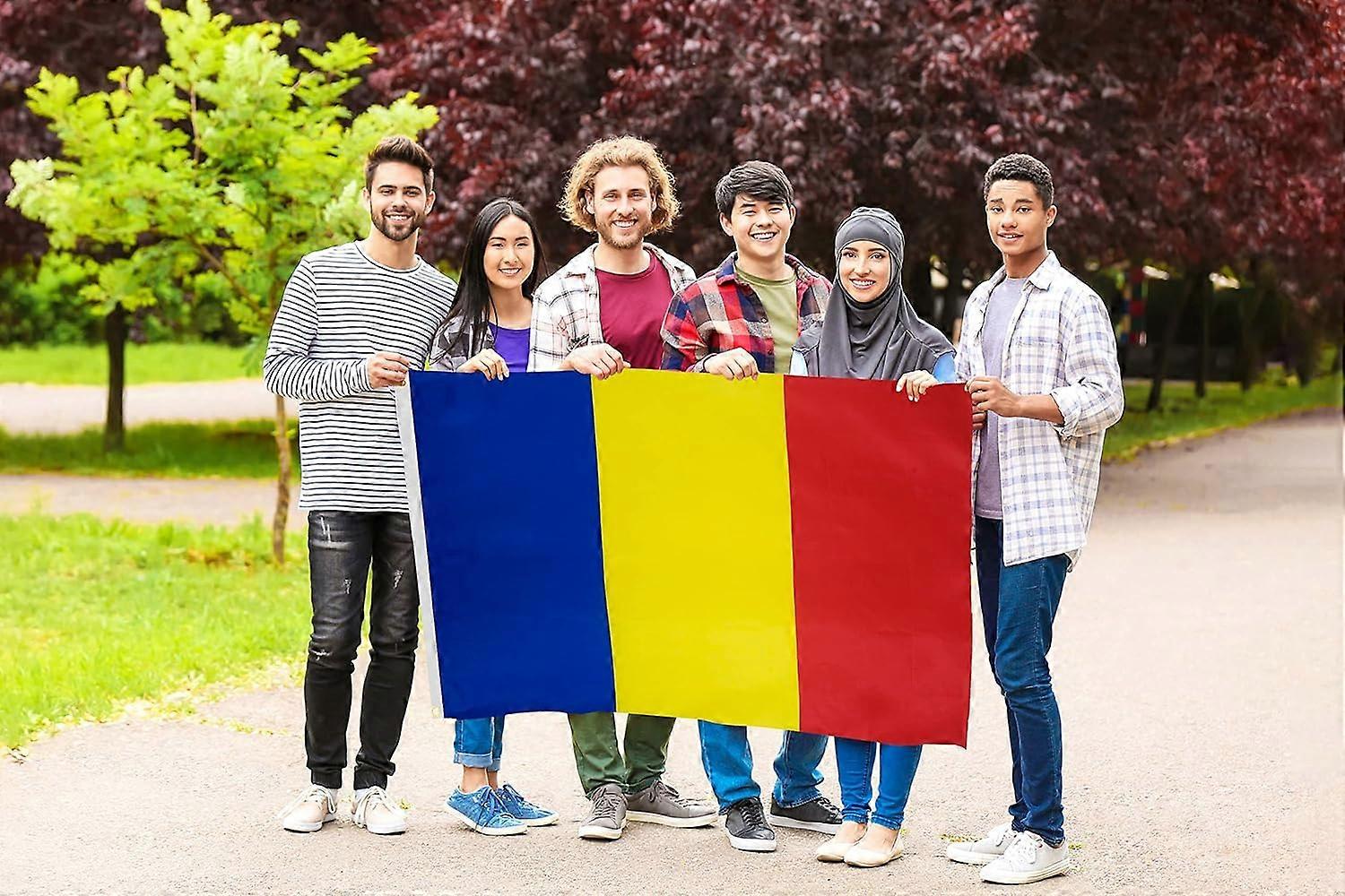 Romania Flag 3x5 Ft Thick Polyester, Fade Resistant, Brass Grommets ...