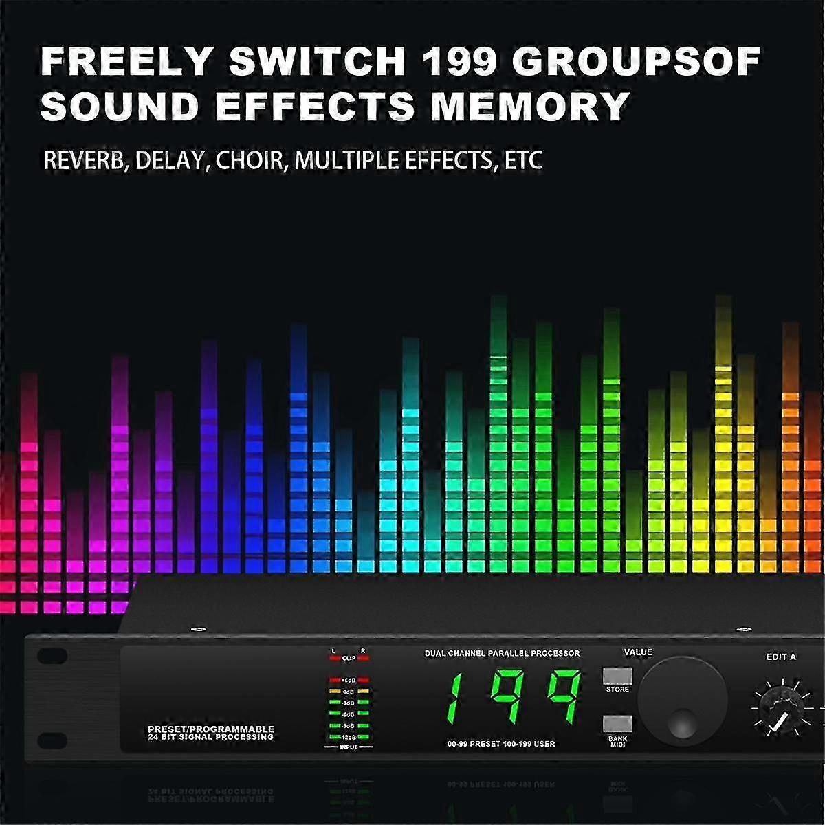 Professional Digital Reverberation Multi Effect Dsp Processor Audio ...