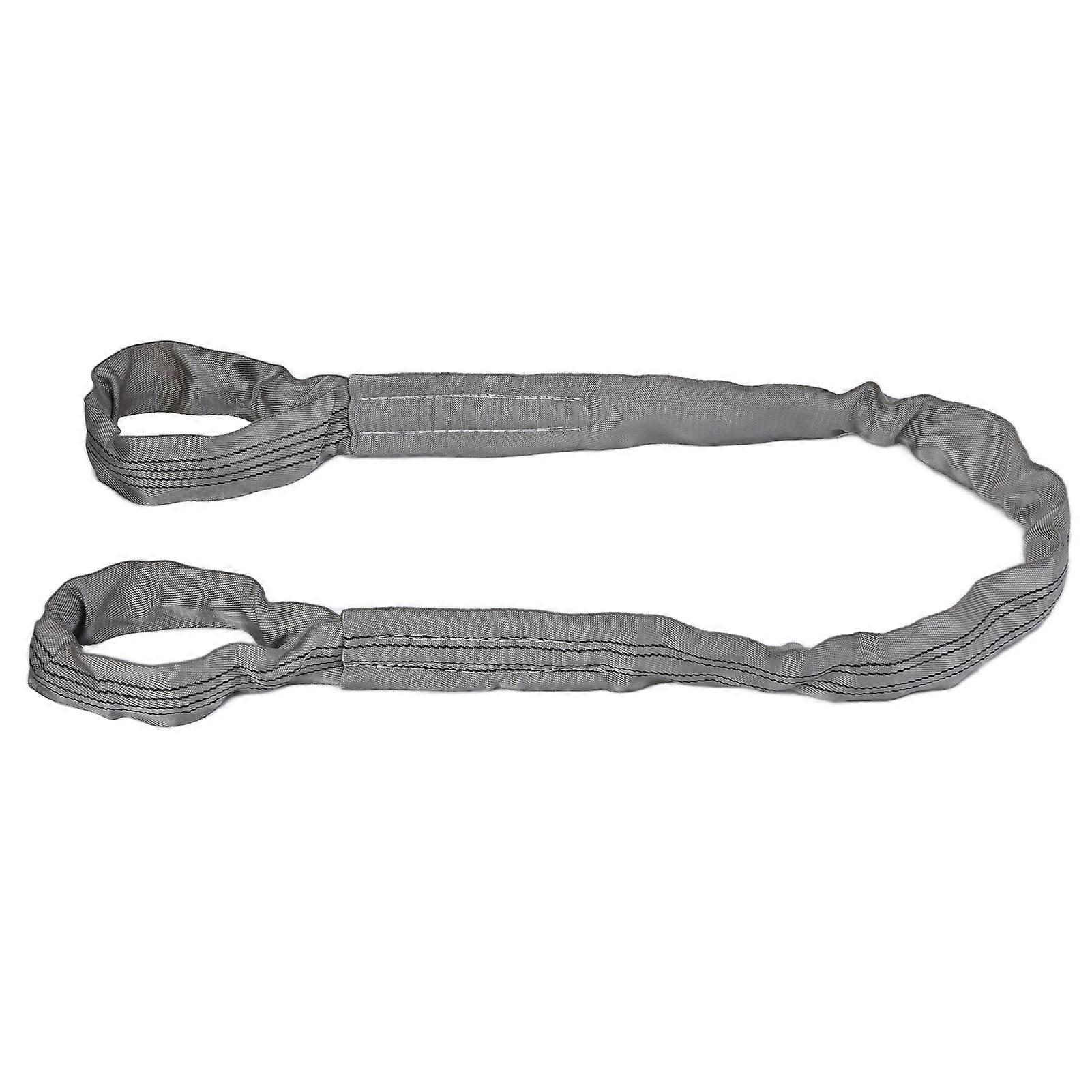 4T Round Lifting Sling Double Buckle Flexible PES Loop Straps Crane ...