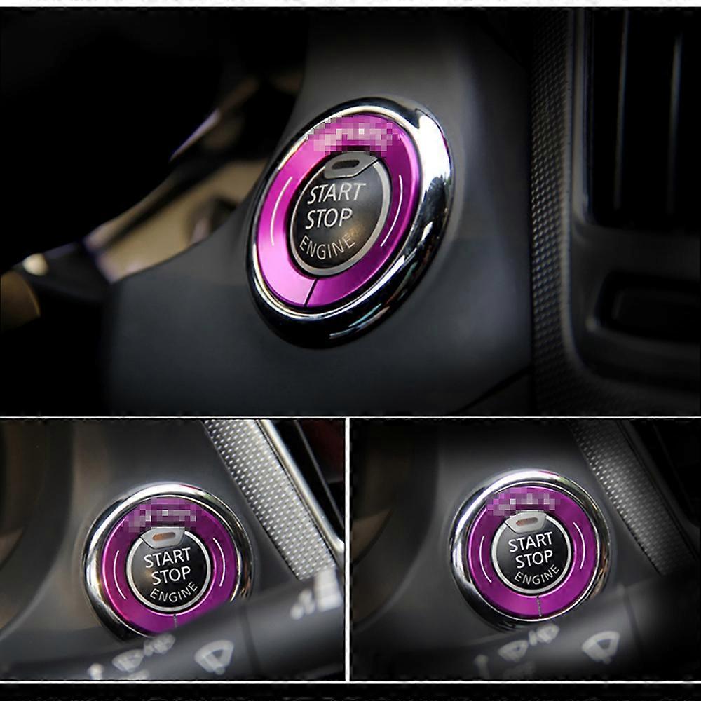 Car Engine Start Stop Button Ignition Switch Ring Decorative Stickers ...