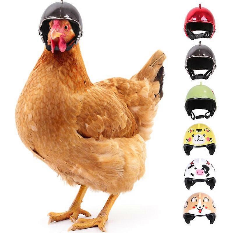 Pet chicken head helmet small pet poultry duck headdress hat protective ...
