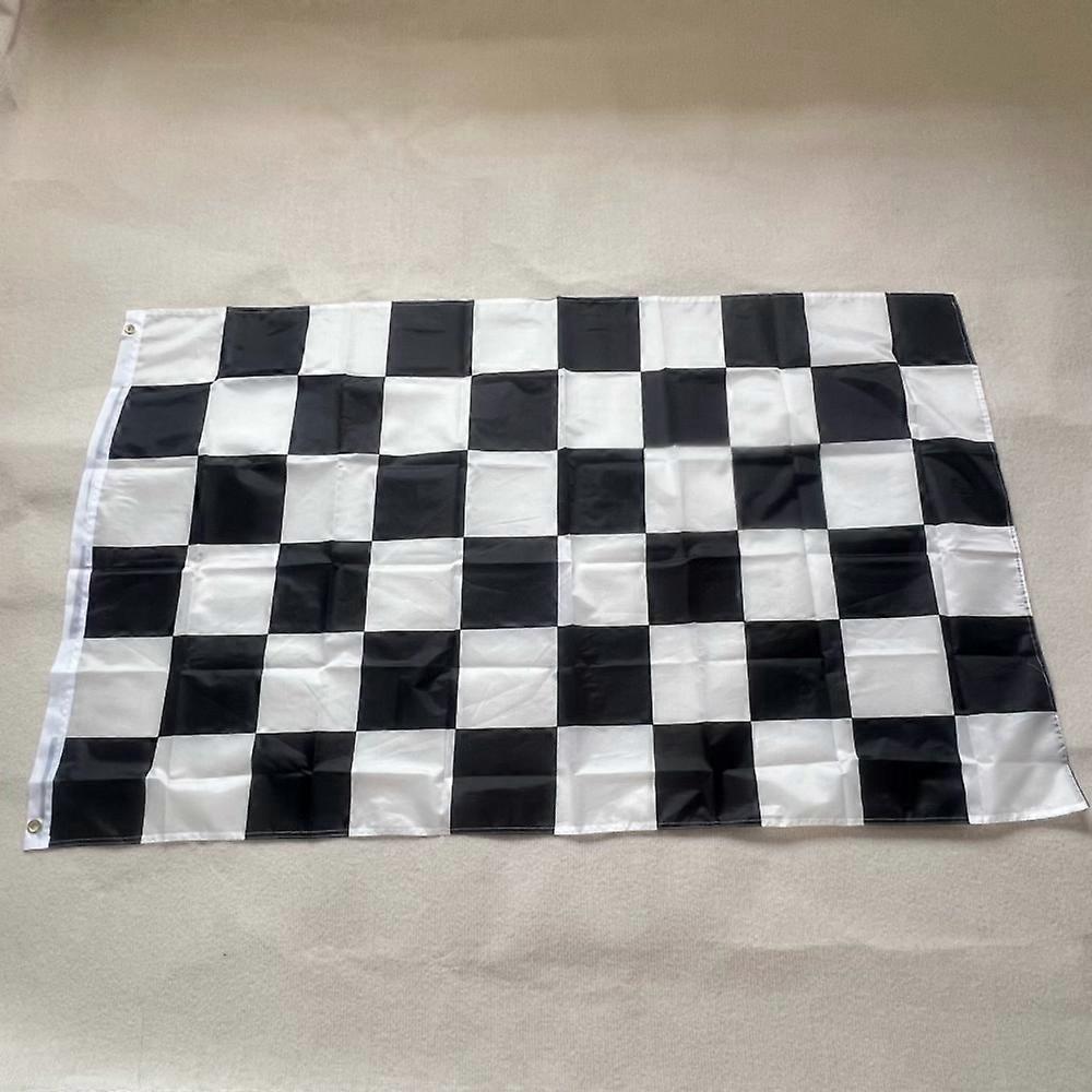 YI XIN Flag F1 Racing Flag 90x150cm 100% Polyester Classic Black White ...