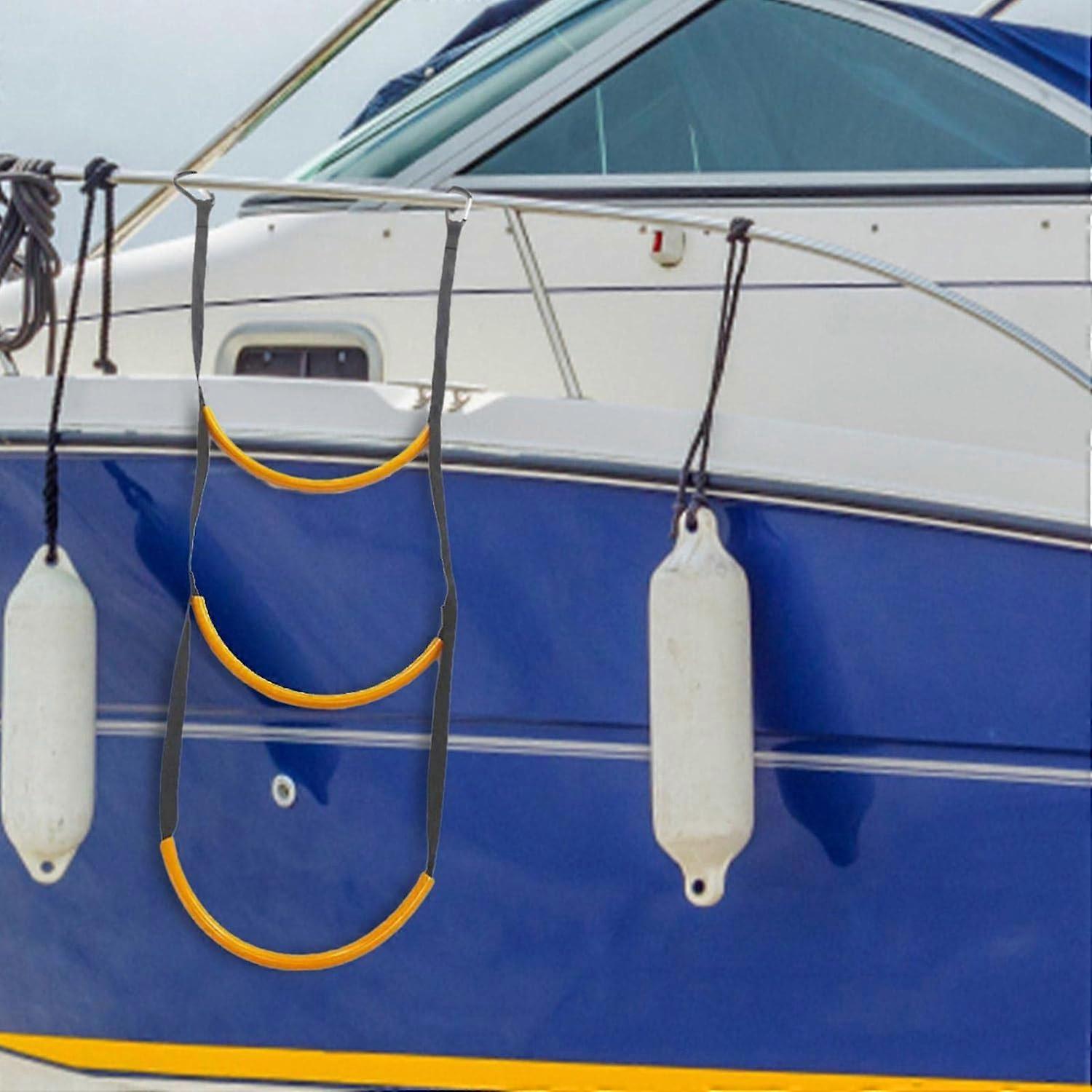 Boat Ladder - 3 Step Inflatable Rope Boat Ladder, Safe and Reliable ...