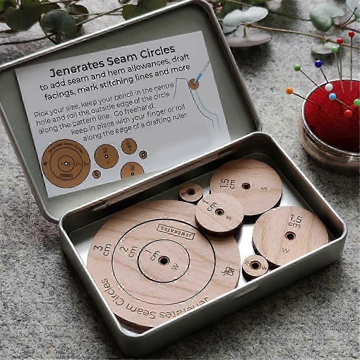 Wooden Circle Quilting Template Toos Set Seam Admission Marker Seam ...