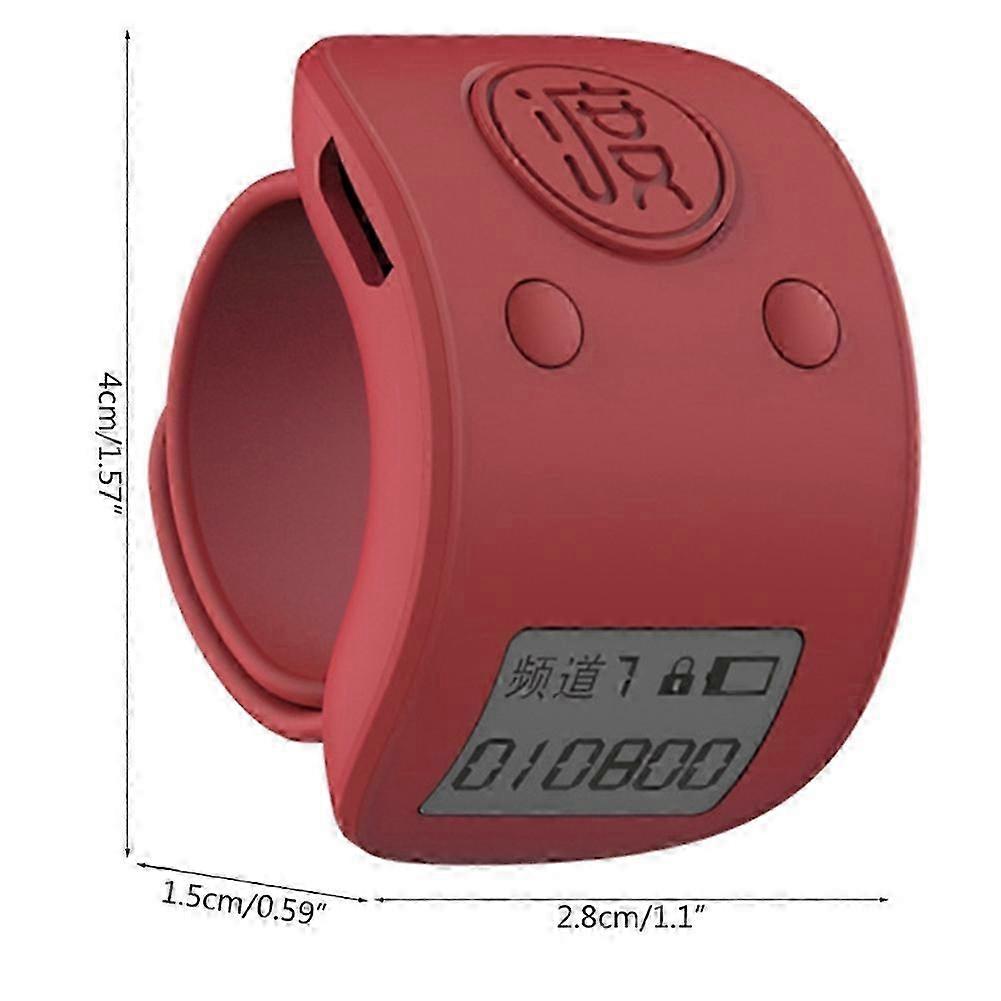 6-Digit Rechargeable Mini Digital LCD Electronic Finger Ring Hand Tally ...