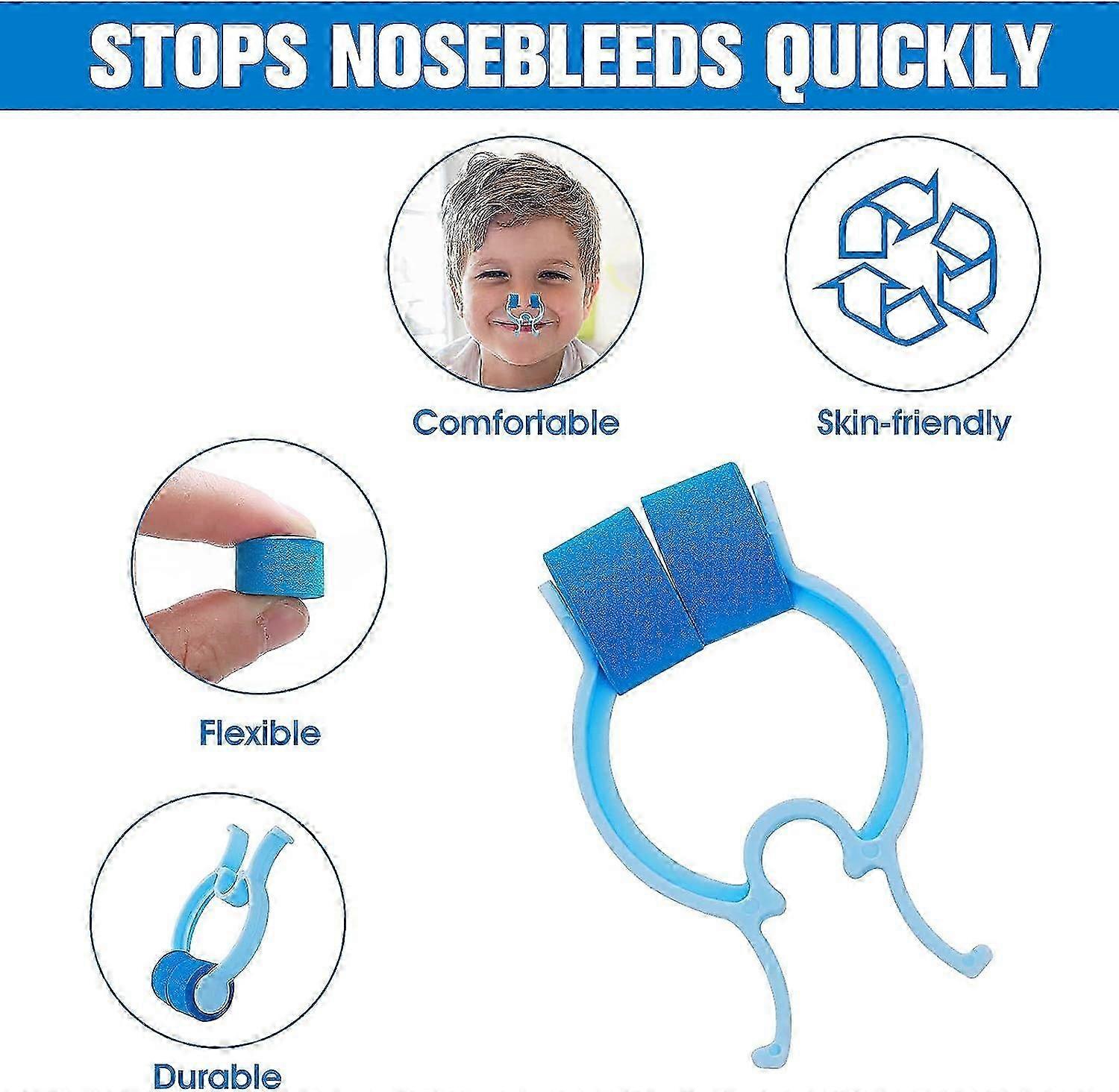 Pack of 16 Nose Clips Nose Blood Clips with Padded Plastic Foam Nose ...