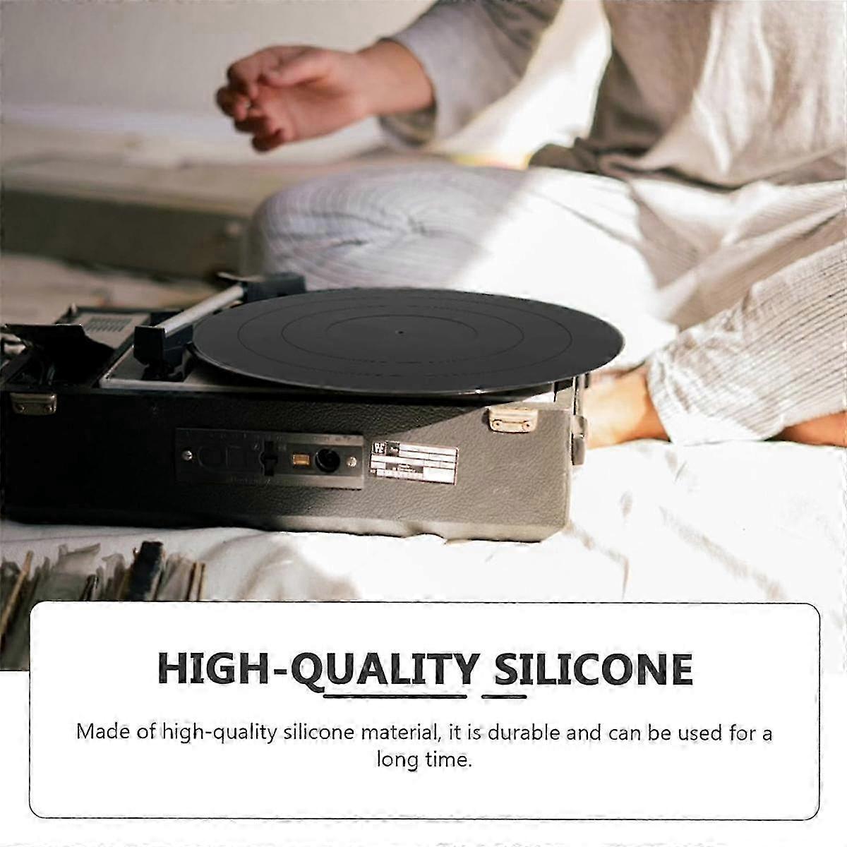 Turntable Platter Mat Audiophile Grade Silicone Rubber Design Universal ...