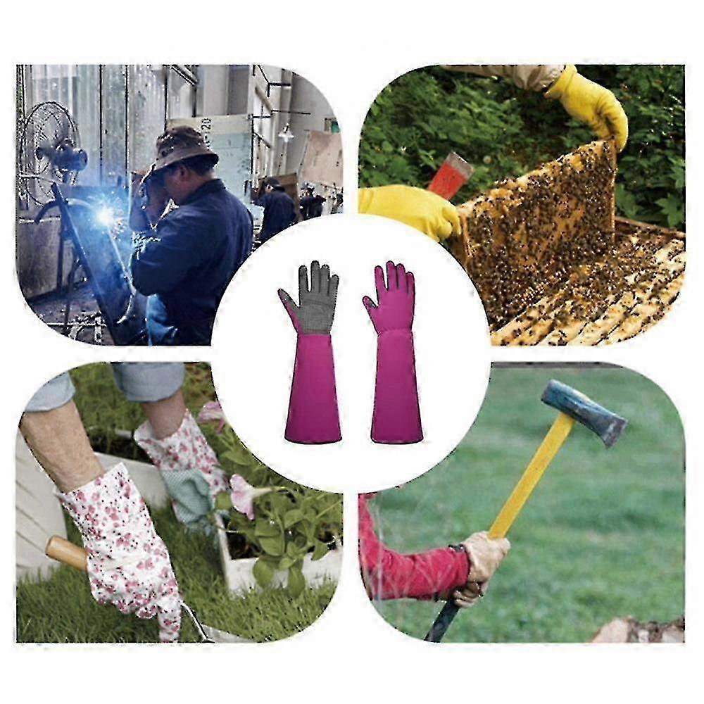 NEW- Long Gardening Gloves for Men & Women, Thorn Proof Rose Pruning ...