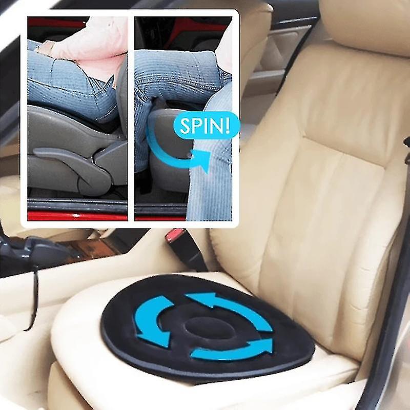 360 Degree Rotate Swiveling Car Seat Cushion Easy In Out Soft Seat Pad ...