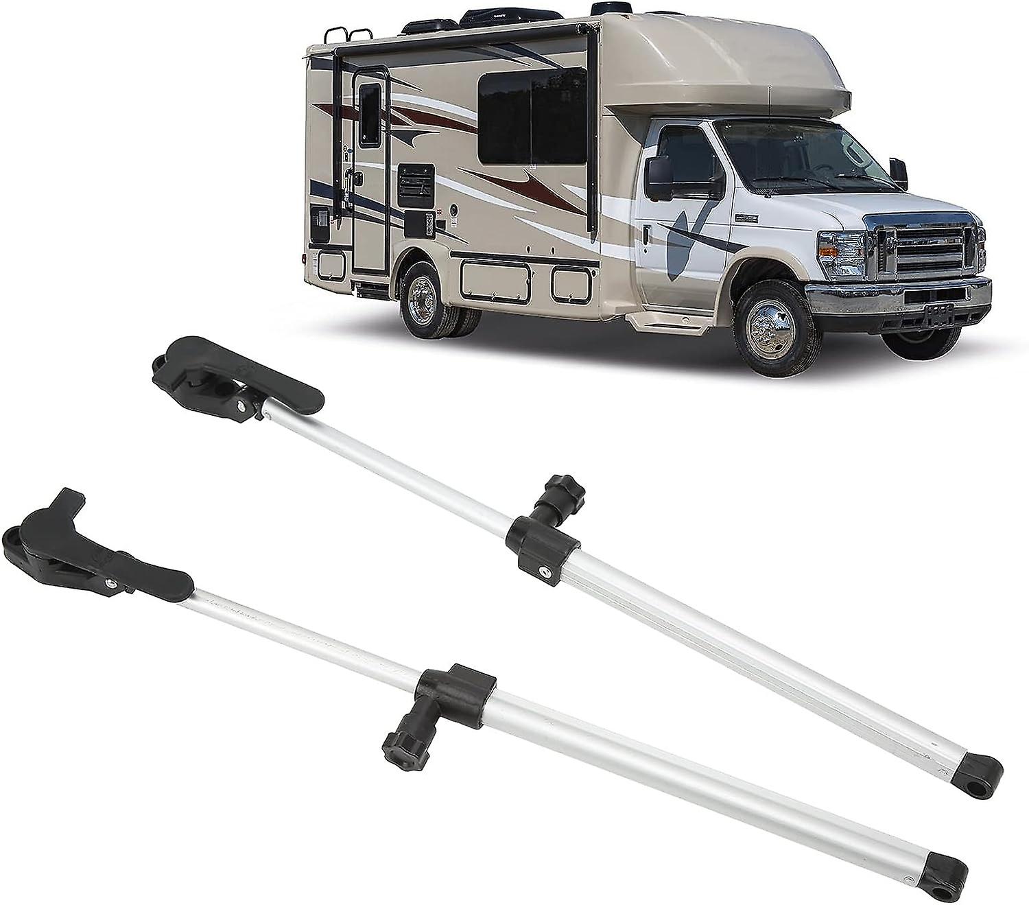 2pcs Caravan Window Arms, Rv Window Support Rod, 310435mm Telescopic ...