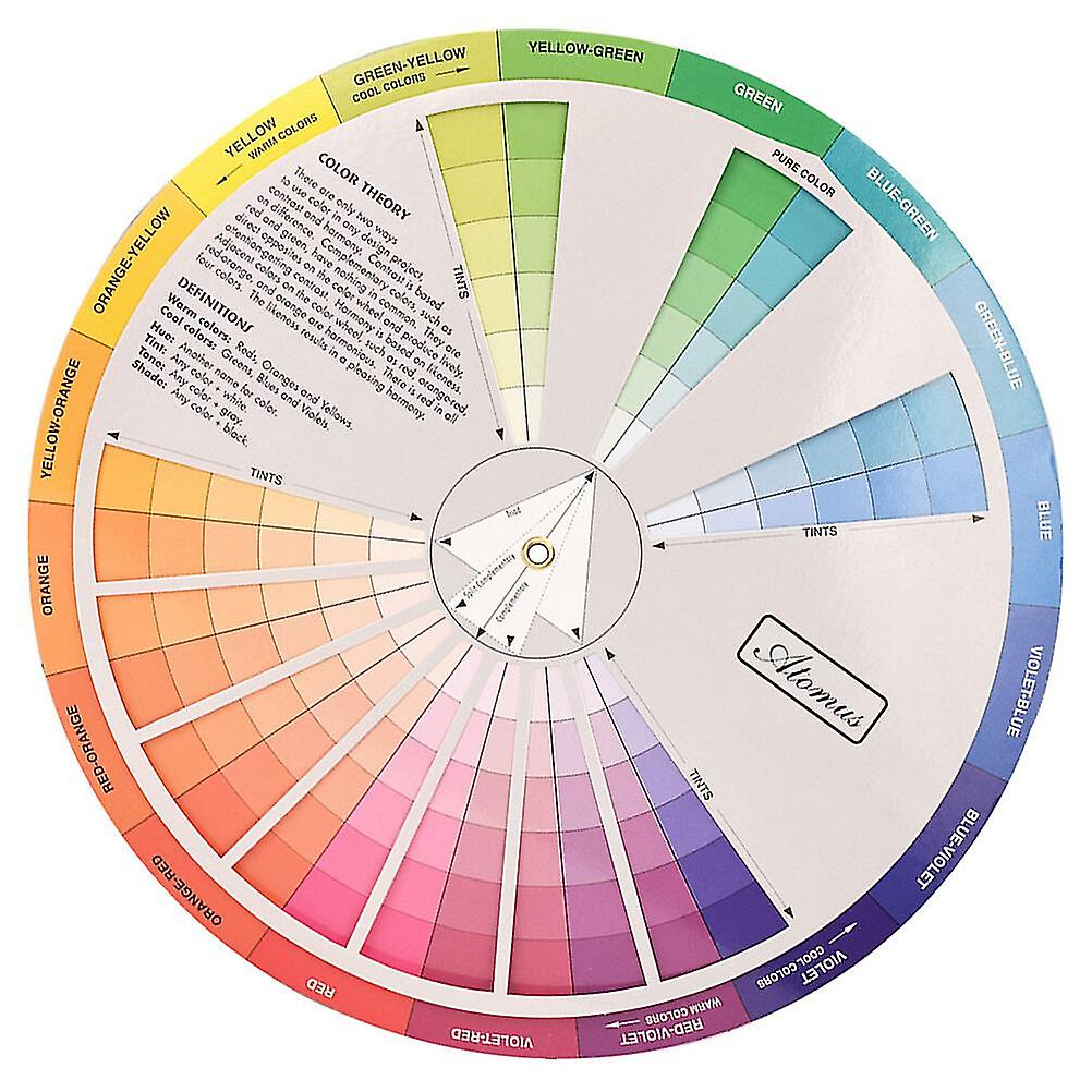 Creative Color Wheel Color Learning Rotasjon Wheel Color Board Chart ...