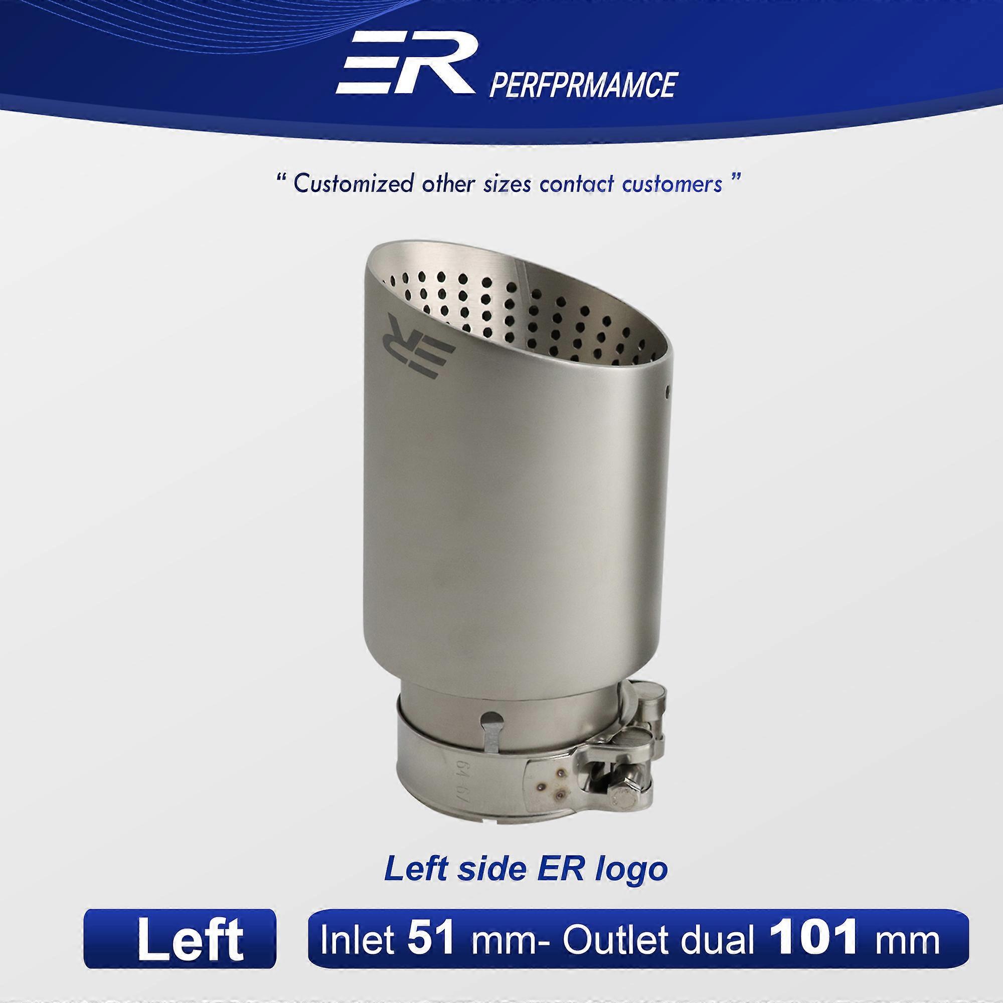 Exhaust Racing Exhaust Tip titanium alloy Stainless Steel Car Muffler ...