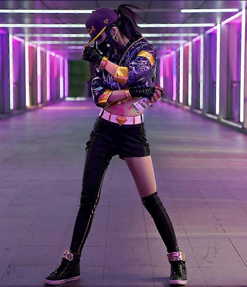 Kda Akali Cosplay Costume Lol Akali Cosplay Costume Women Outfit Coat ...