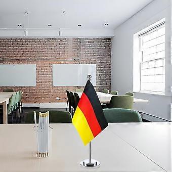 Germany Table Flag German Flag 21 x 14 cm Steel Pole and Base Small ...
