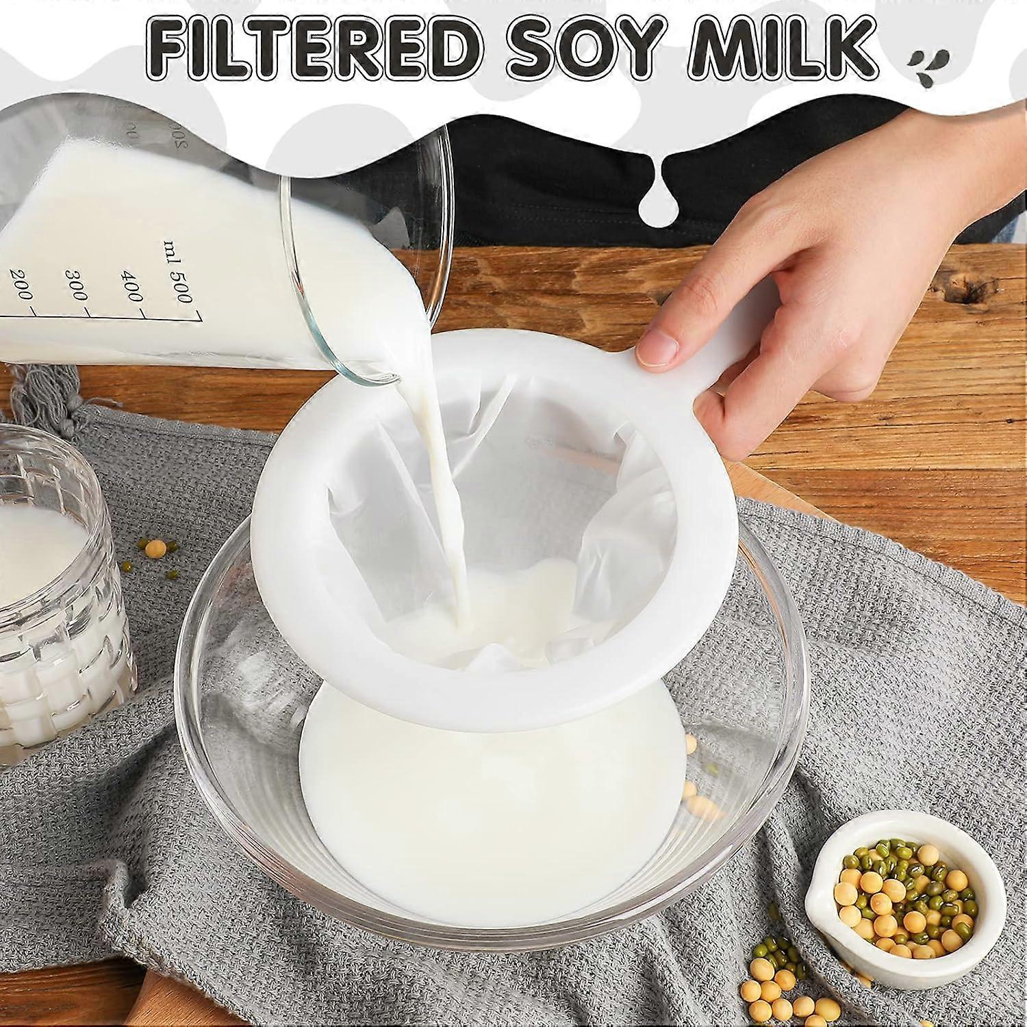 2 Pieces Fine Mesh Strainer Nylon Food Yogurt Mesh Sieve Plastic Mesh ...