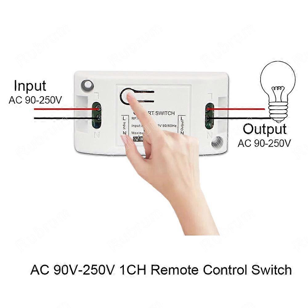 Smart Home Wireless Light Switch RF 433 MHz Remote Control AC 110V 220V ...