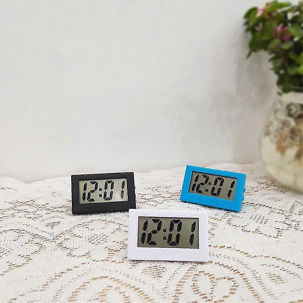 White Digital Clock, Small Clock, Mini, Usable As Car Clock Or Table ...