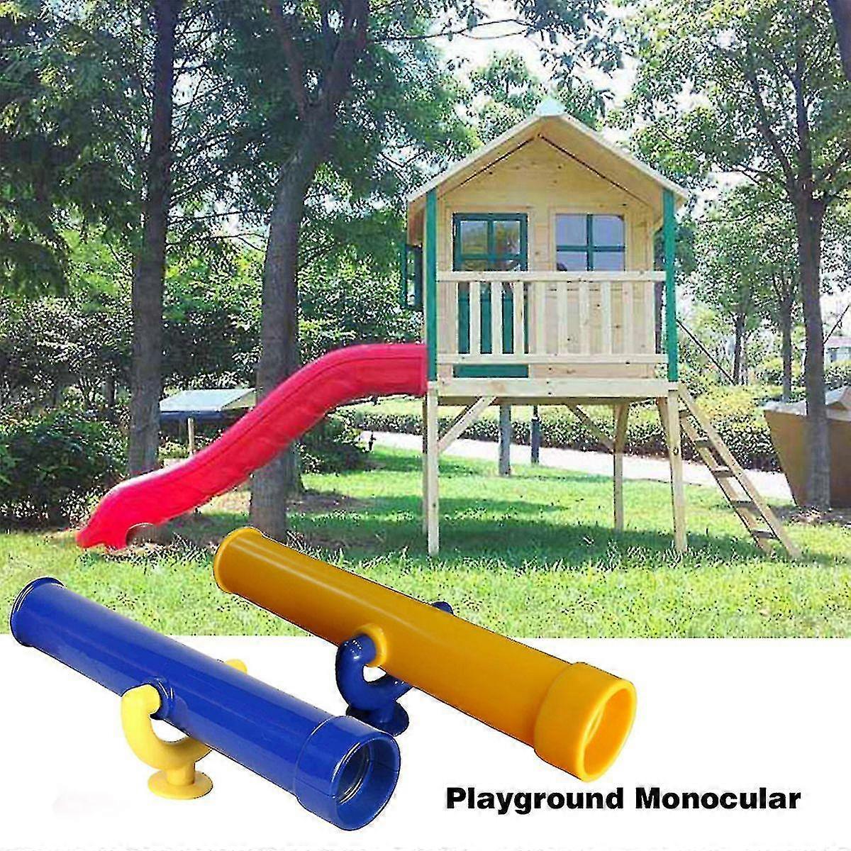 Kids Playground Monocular Telescope Toy Game Wooden Swing Set ,red ...