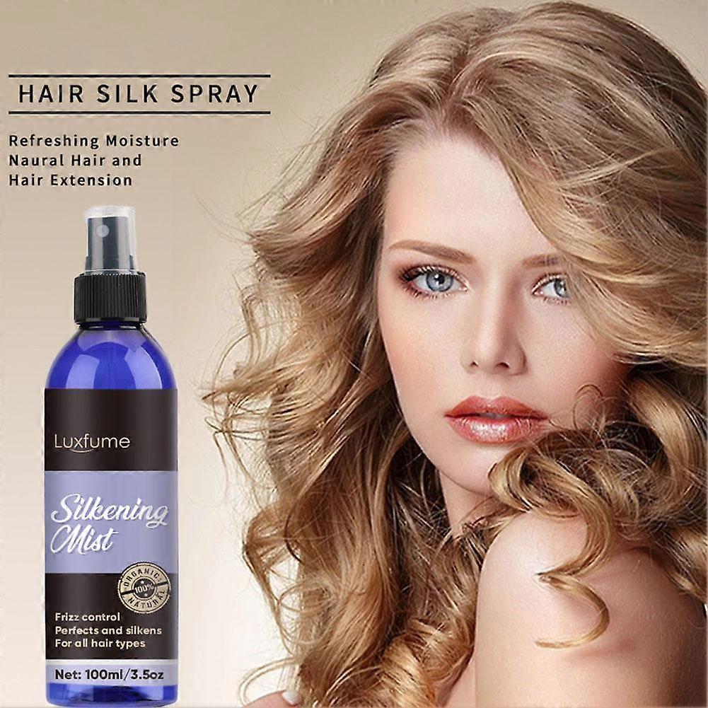 100ml Shine & Silky Hair Spray Frizz Control Spray for Hair Styling ...