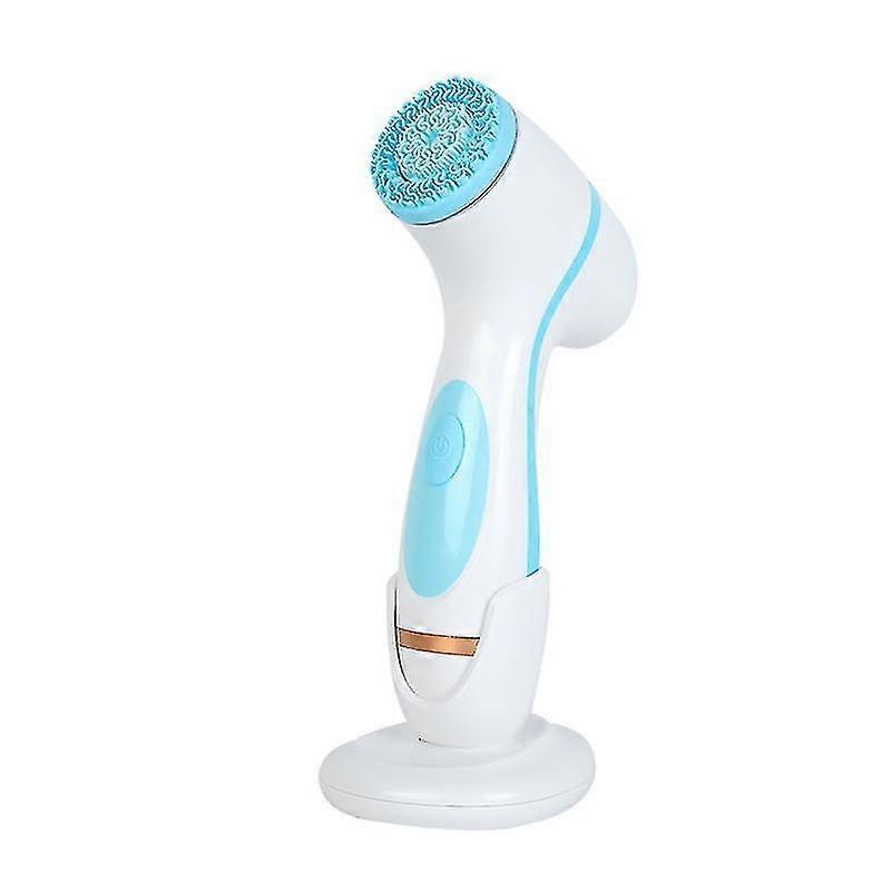Facial Massager 3 In 1 Electric Facial Cleansing Brush Silicone ...