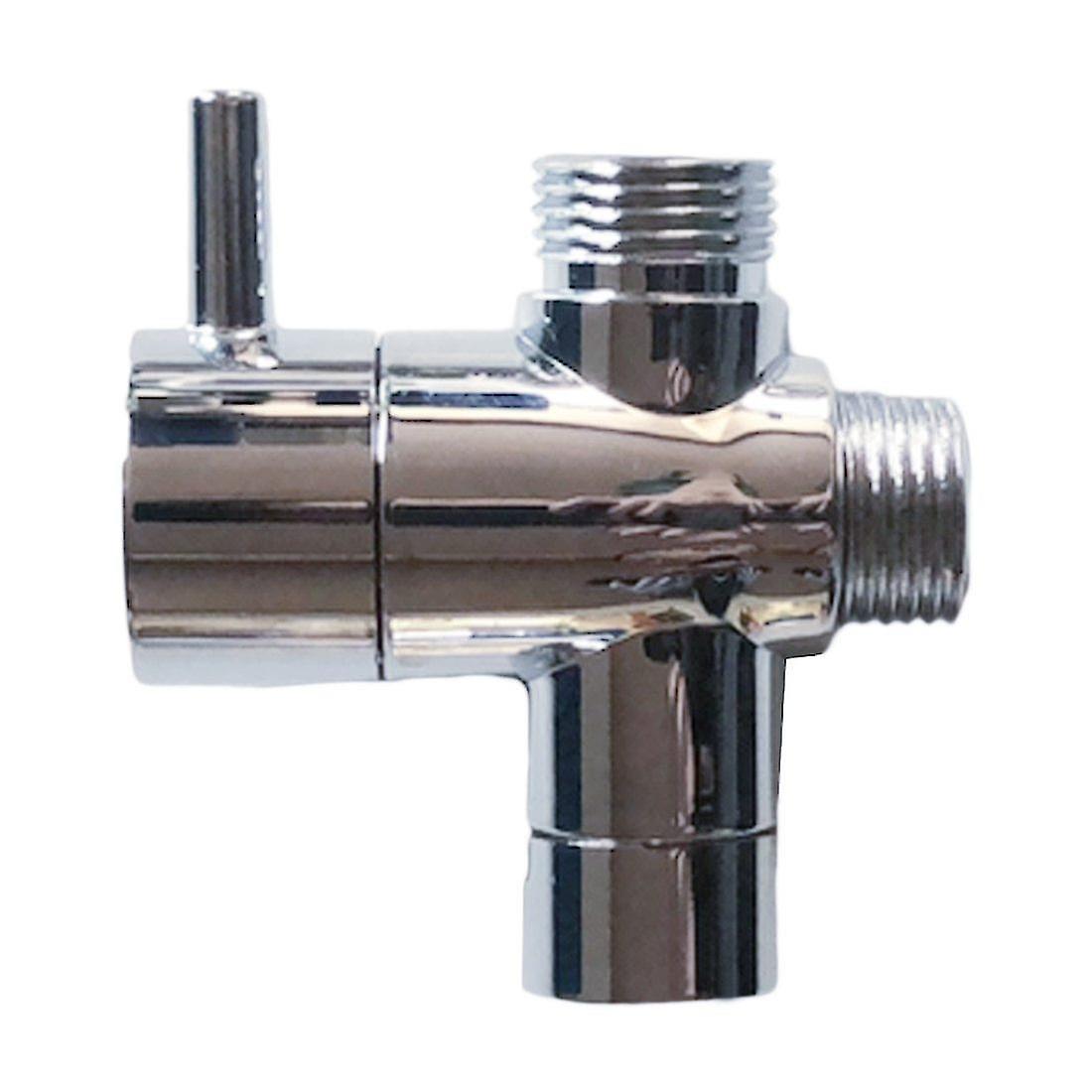 Faucets 3 way tee connector shower head diverter valve for toilet ...