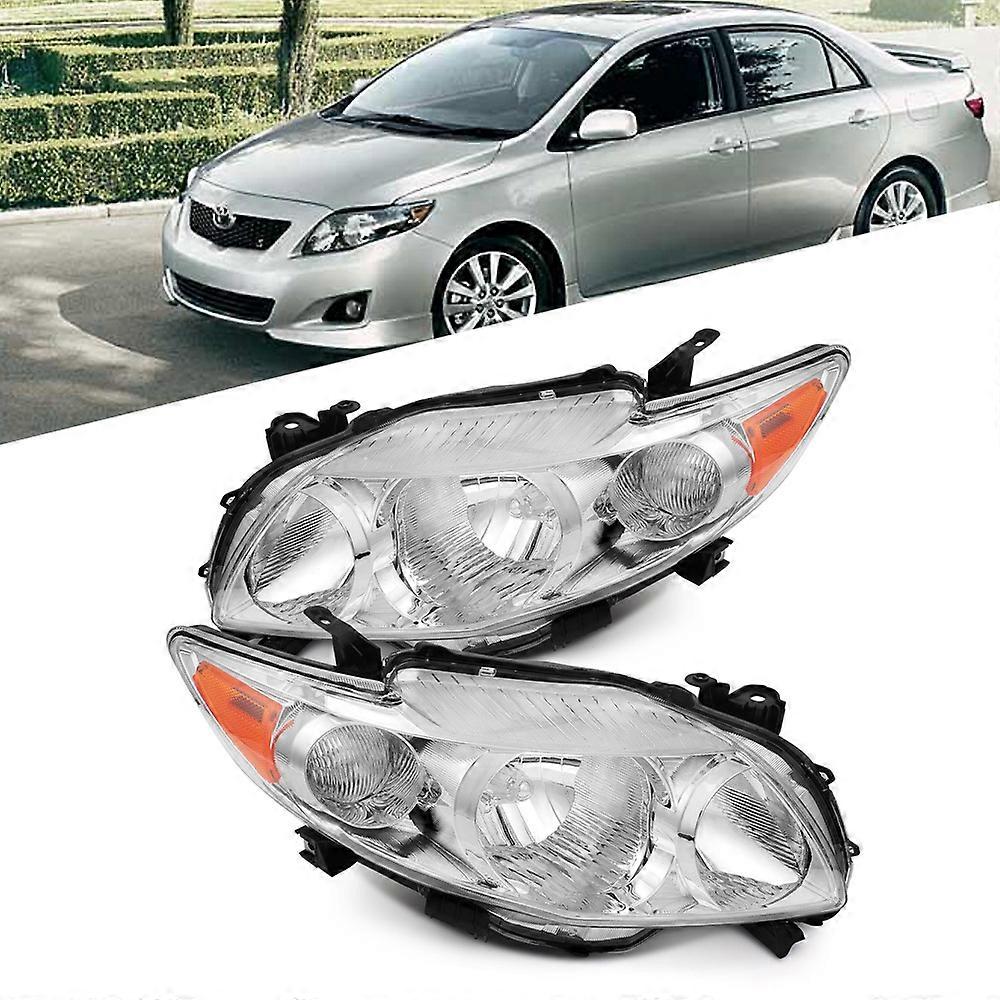 Suitable For Toyota 2009-10 Us Standard Corolla Headlight Semi-Assembly ...