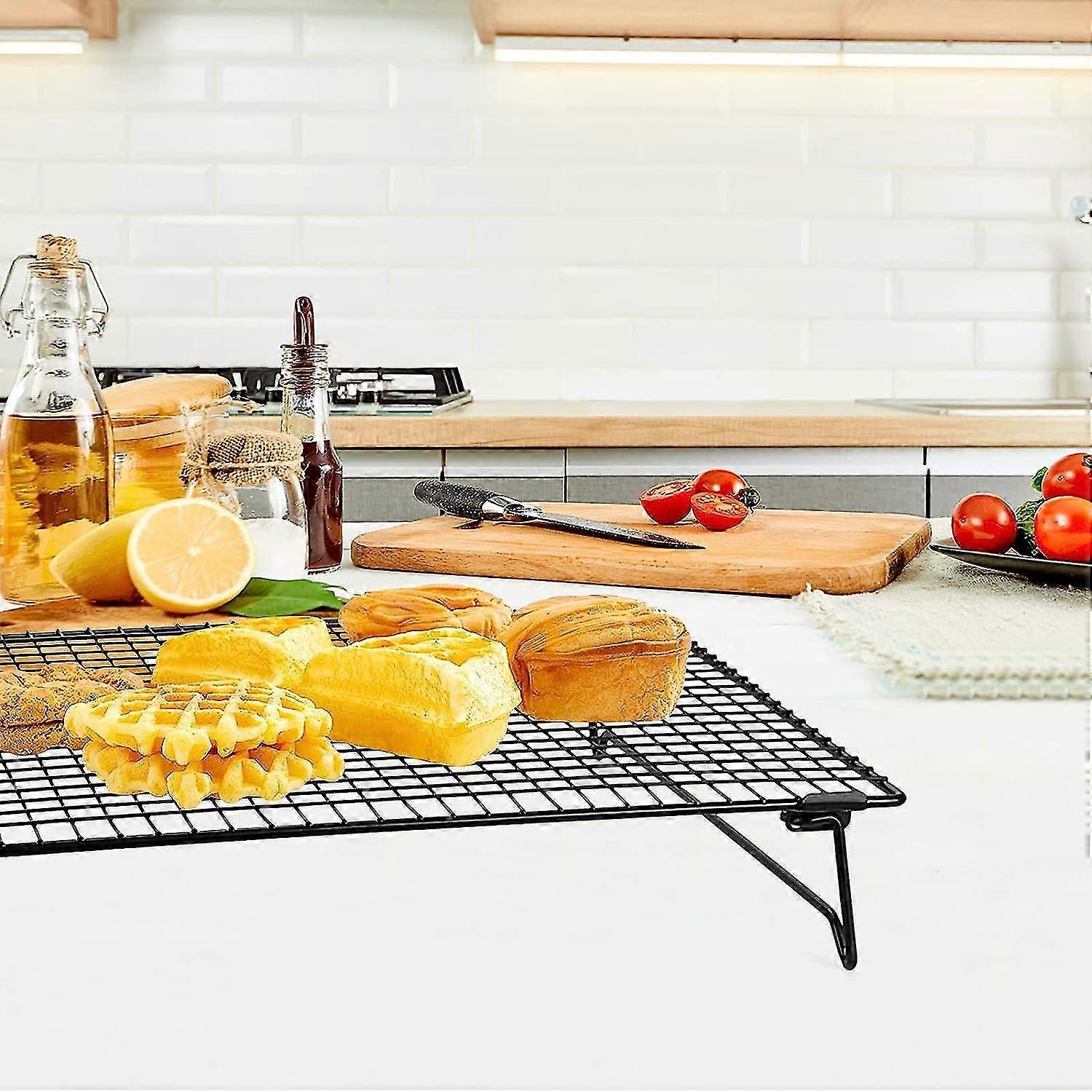 Upgraded Stackable Cooling Rack For Baking,3 Tier Jerky Rack Cooling ...