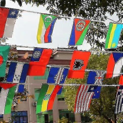 100 Countries String Flag, International Bunting Pennant Banner ...