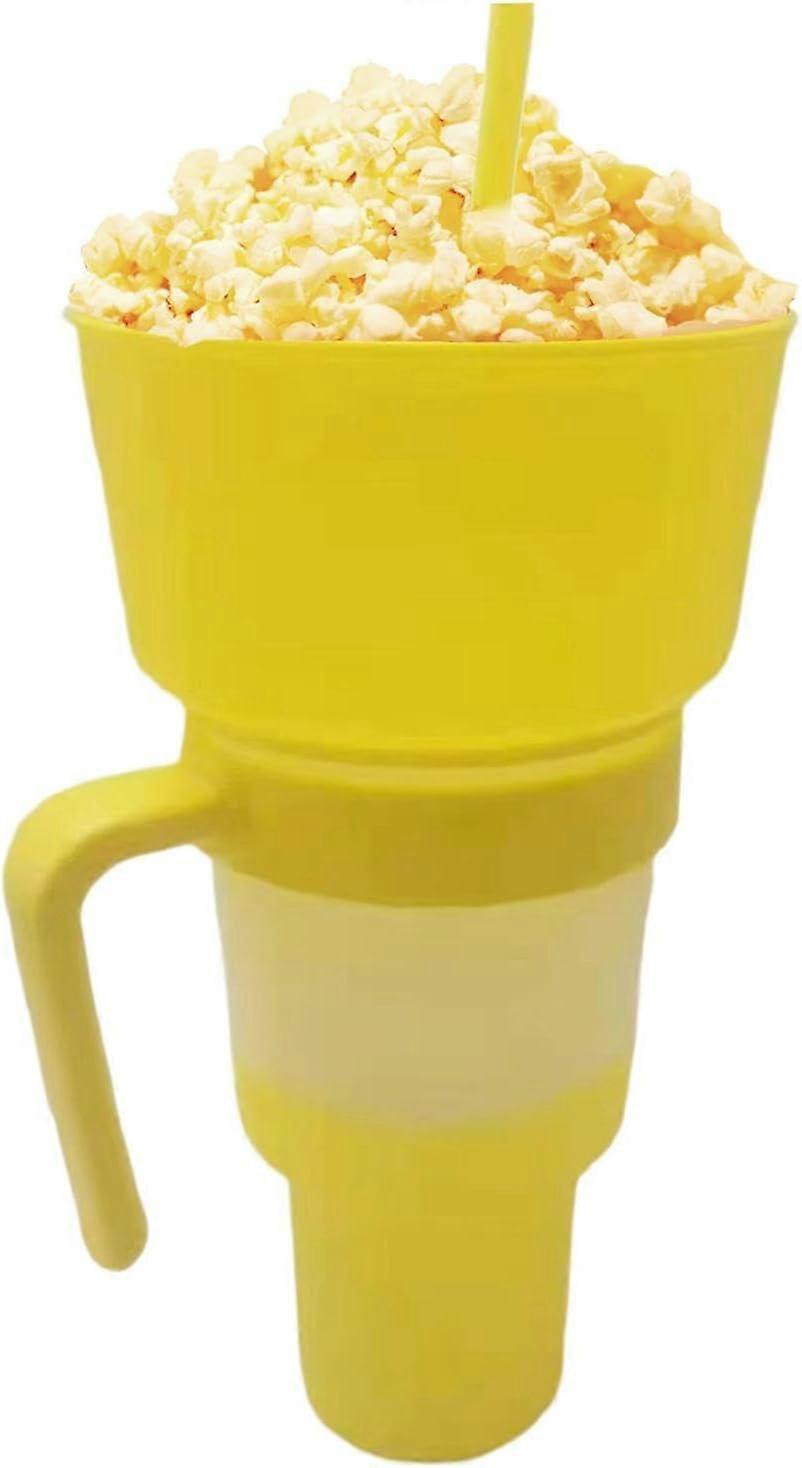 Snack Drink Cup,Cup Bowl Combo with Straw,2 in 1 Snack Tumbler,Portable ...
