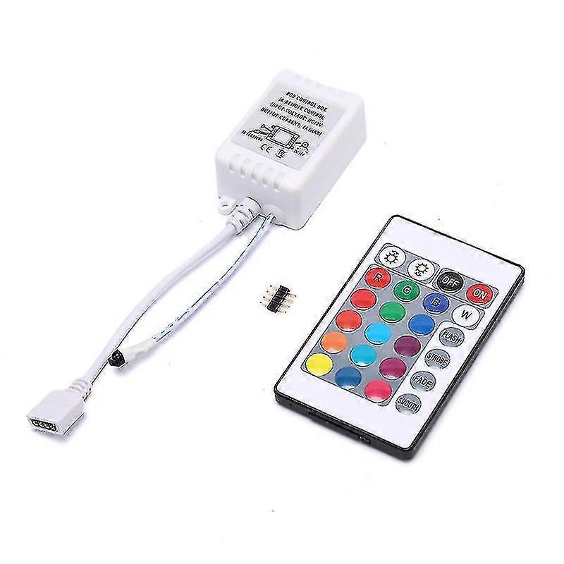 Led Rgb Controller 24 Key Ir Remote Dc12v Dimmer Control Box For Led ...