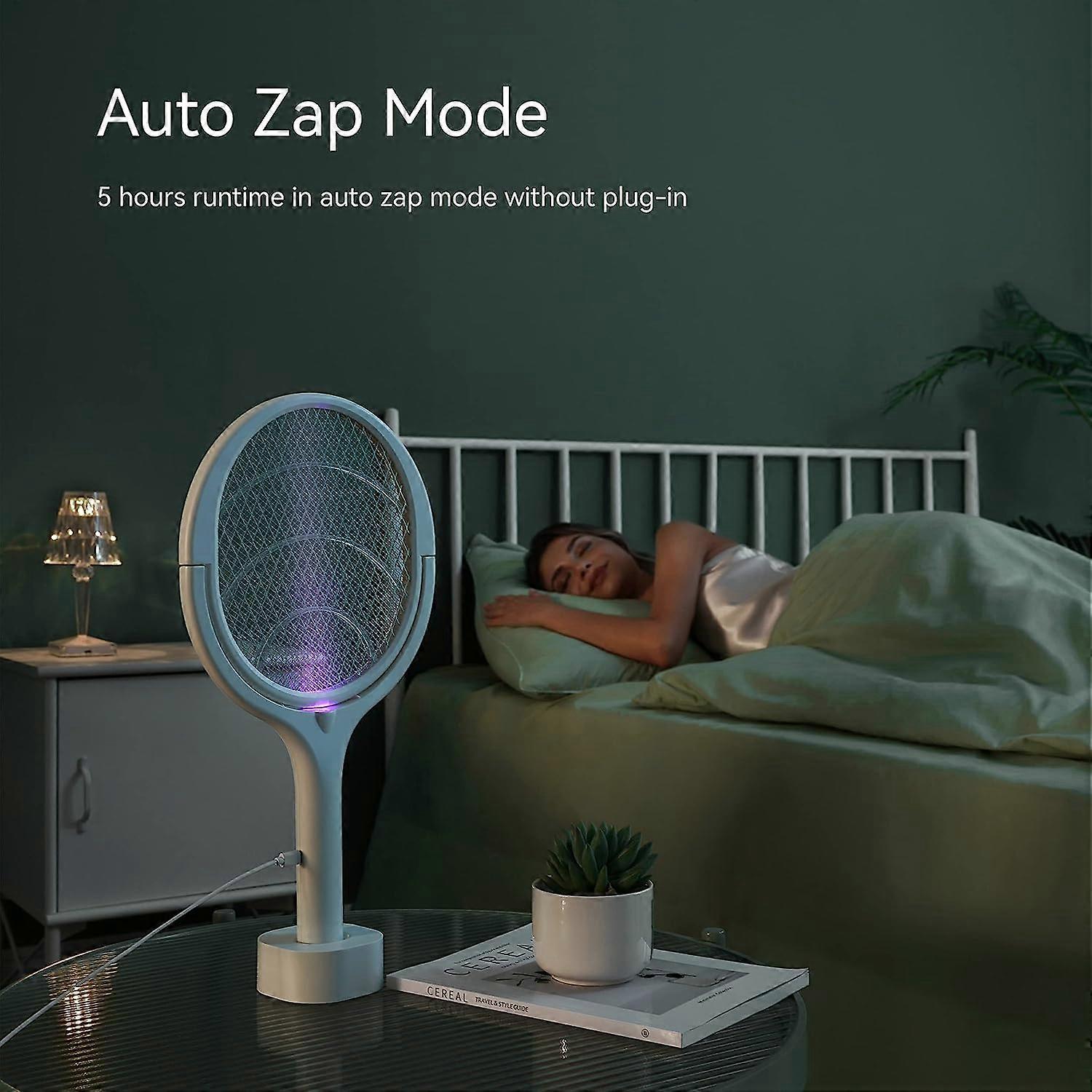 Rechargeable Rotating Head Electric Insect Racket, Electric Mosquito ...